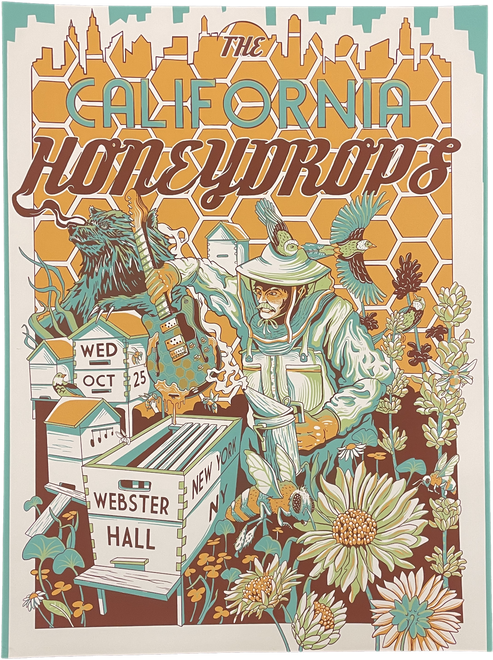 New York, NY 10/25/2023 Tour Poster – The California Honeydrops