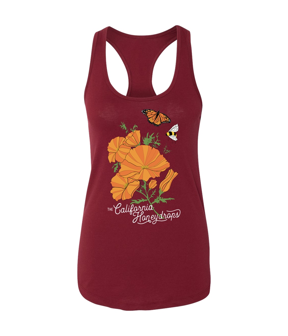 Women's Meadow Tank (Maroon) – The California Honeydrops